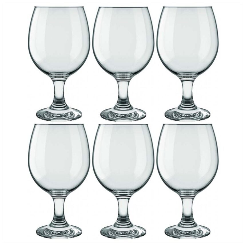 Copa De Agua Vidrio Nadir 320 Ml Gallant X6 Unid. - Bazar Grupo Dos